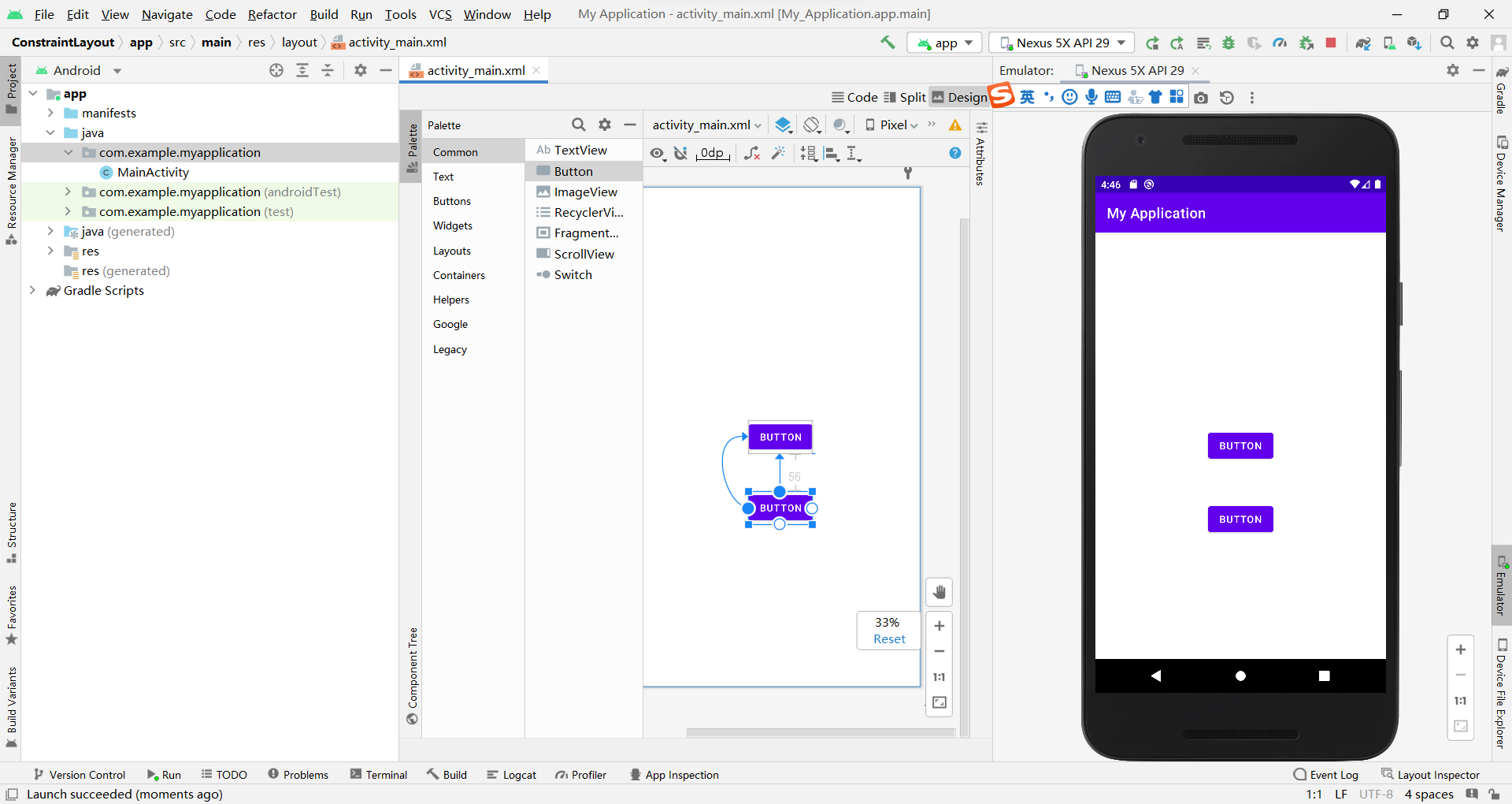 Android studio笔记:安卓基本开发布局（ConstraintLayout）_android studio constraintlayout-CSDN博客