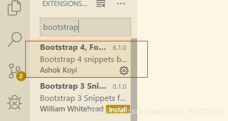 在vscode中安装bootstrap并使用_vc code bootstrap-CSDN博客
