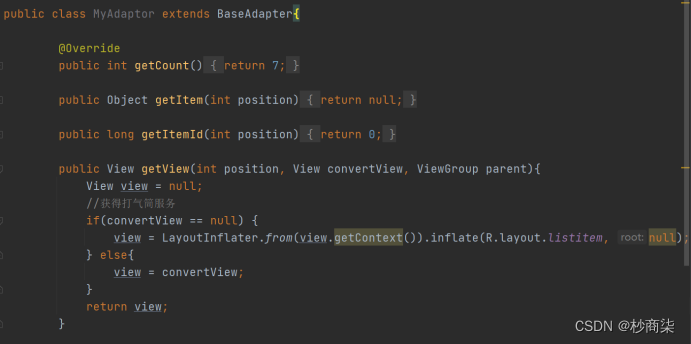 安卓程序开发——adapter和listview的使用，在mainactivity编辑arrayadapter和simpleadapter的初始化代码，编辑listview并使用