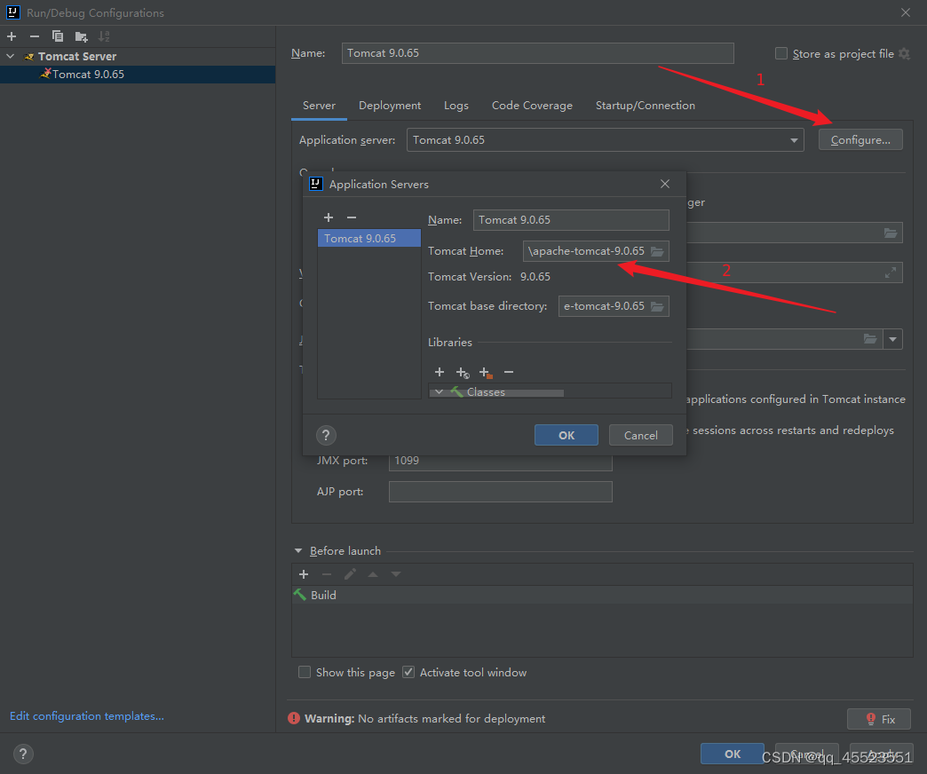 tomcat版本换了后idea依赖出现Library “XXXXXXXX” has broken classes paths，新的版本依赖导入不了_library has broken ...