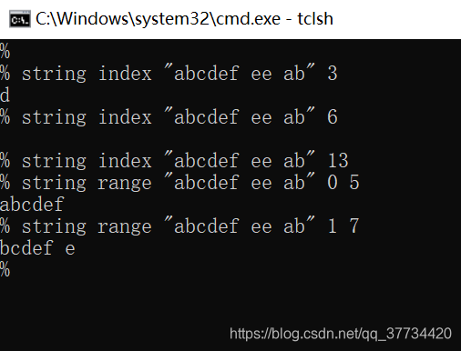 Tcl命令之字符串操作_string range-CSDN博客
