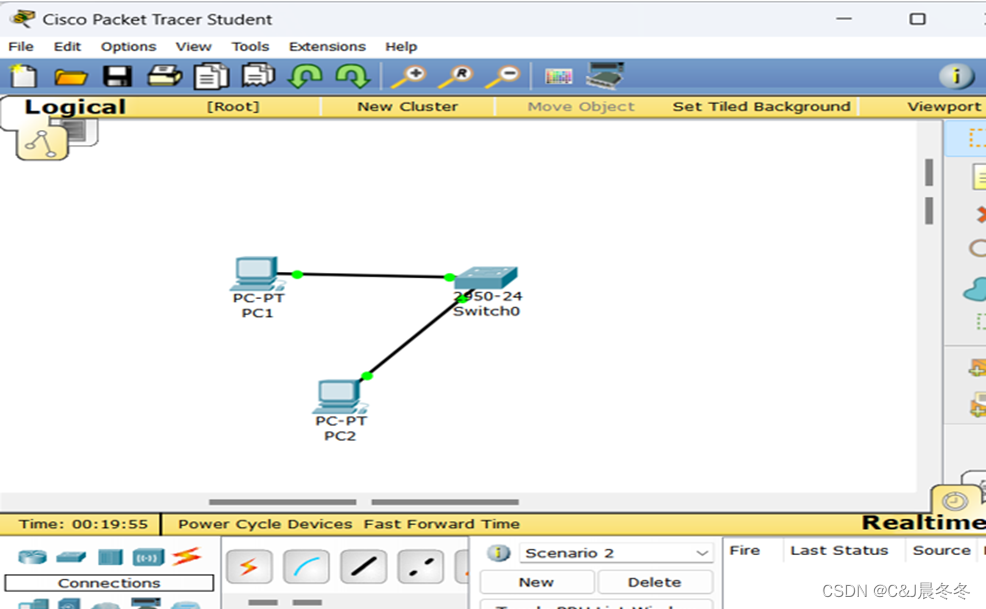 计算机网络实验（2）：网络模拟器packetTracer的使用及模拟配置网络场景、与网络协议交互_使用packer tracer网络模拟器-CSDN博客