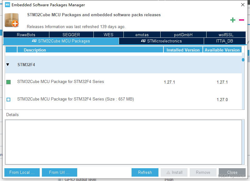 STM32Cube Fstm32cubemx 固件版本W_F4 V1.27.1_stm32cube fw-f4 v1.27.1-CSDN博客