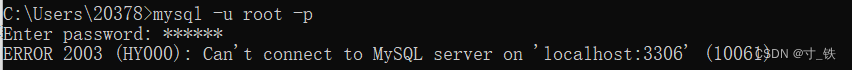 【go Zero】[error] Failed To Initialize Database Got Error Error 1045 28000 报错解决方案 Csdn博客