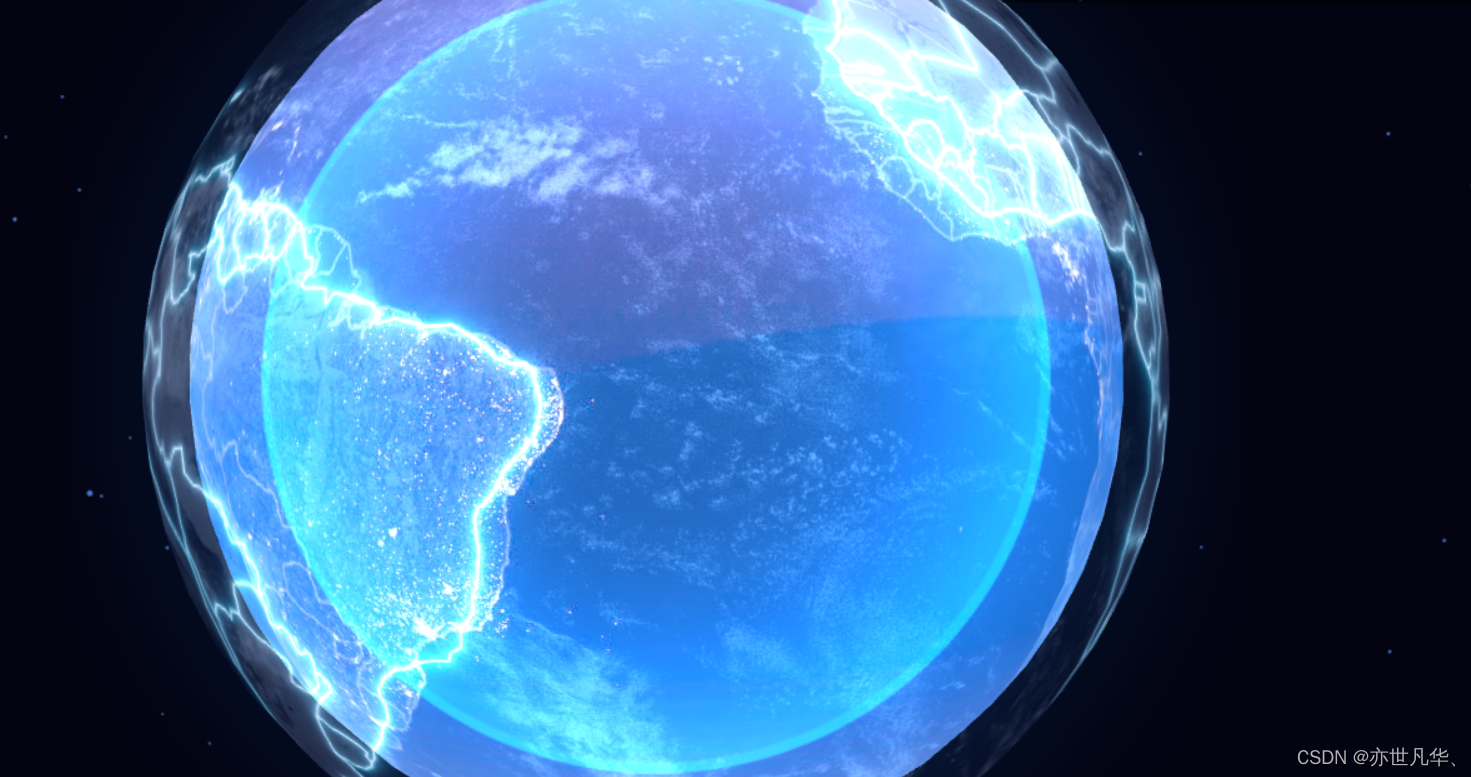 Three.js--》实现3d地球模型展示_threejs粒子效果地球-CSDN博客