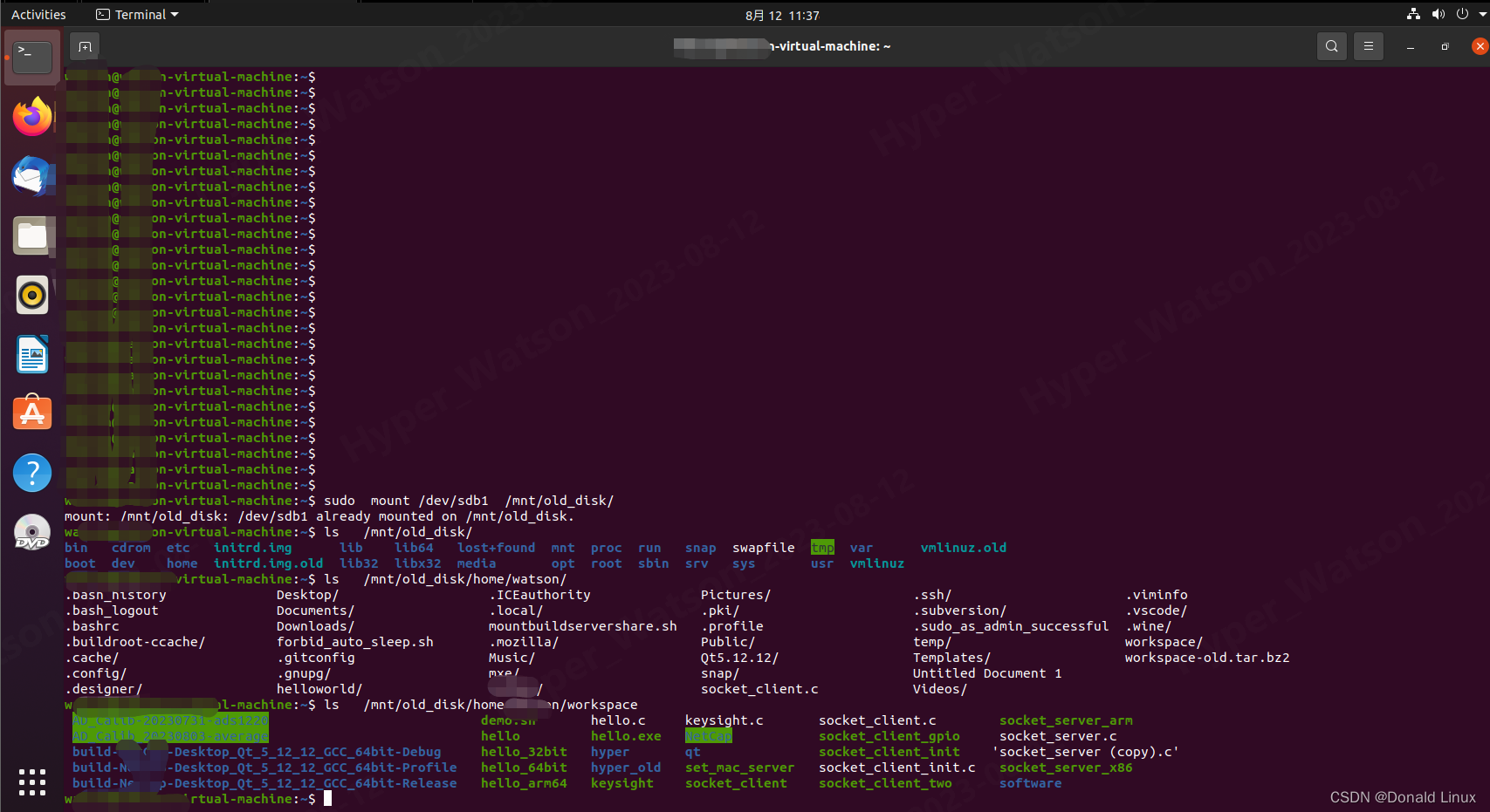 2023-08-12 VMware Workstation 17 Pro ubuntu 虚拟机挂载另外一个虚拟硬盘vmdk，在虚拟机崩溃的情况下通过这个方法可以找回原来的资料_一个虚拟机可以挂 ...
