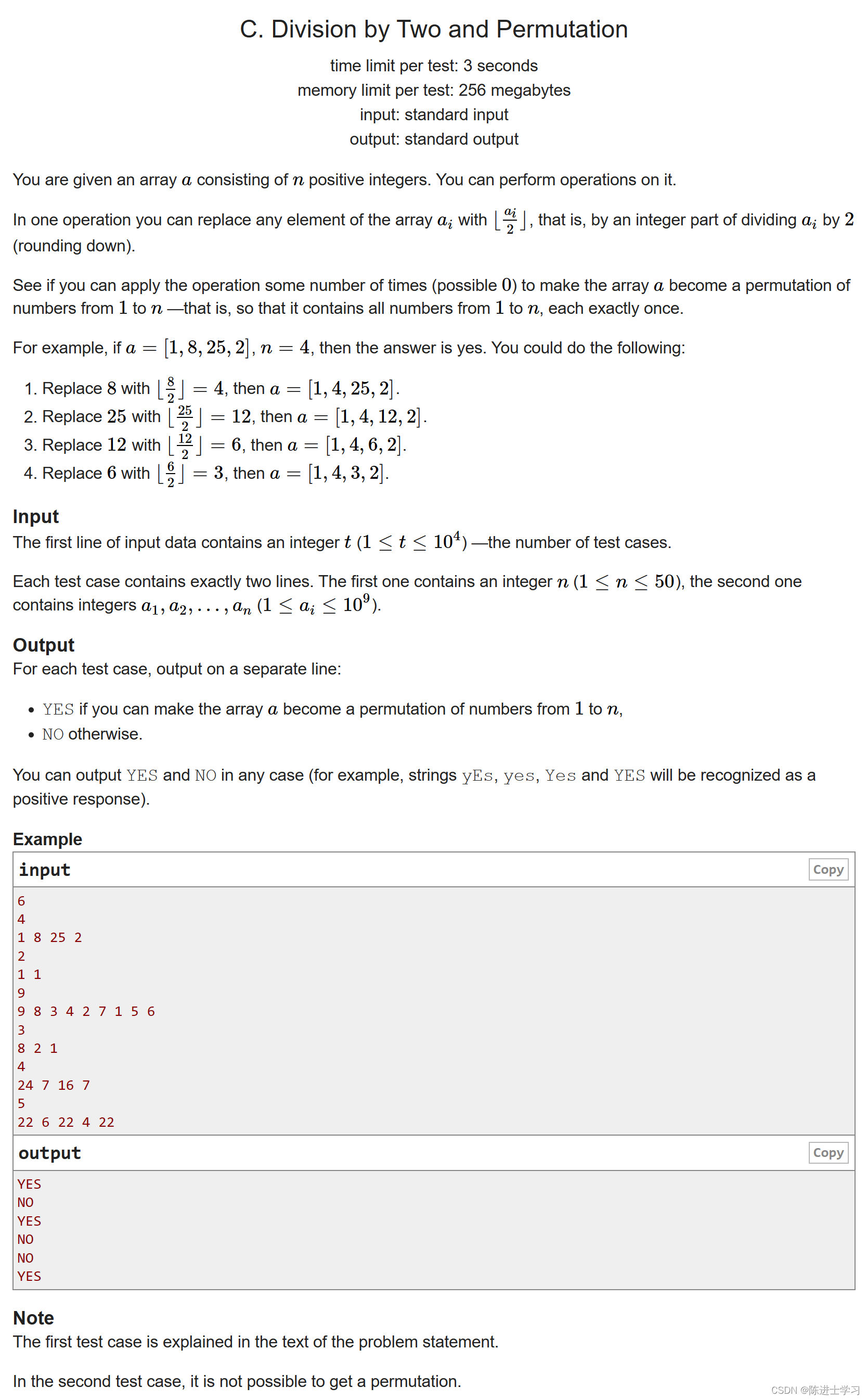 1100*C. Division by Two and Permutation（全排列&数学）-CSDN博客