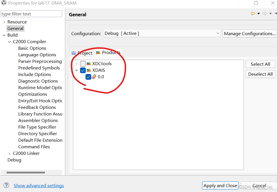 相成的学习记录1：ccs8.0导入文件编译错误以及使用_descriptionresourcepathlocationtype product xdais -CSDN博客