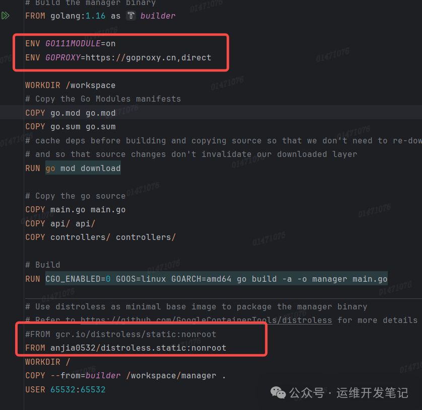 kubebuilder（5）制作镜像&部署_kubebuilder创建的operator如何编译成镜像-CSDN博客