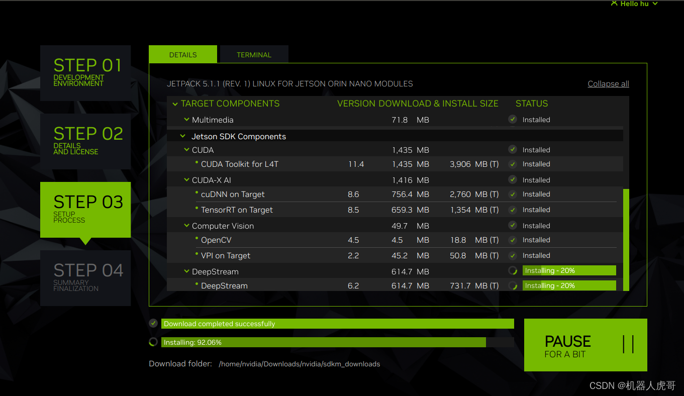 Jeston Orin Nano Sdkmanager 自动化安装部署官网CUAD环境_使用sdkmanager 管理orin-CSDN博客