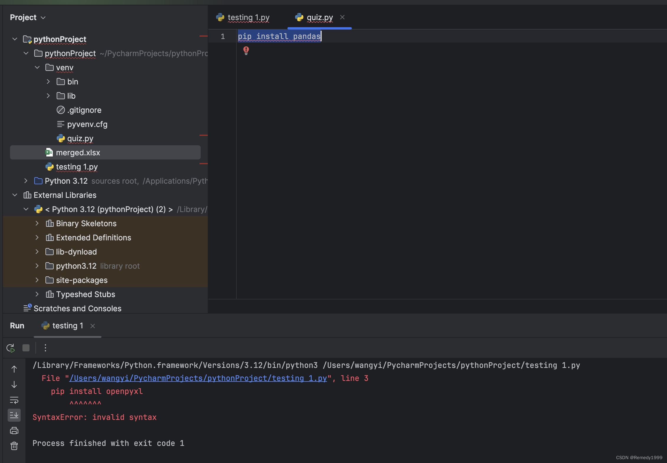 macbook pip install invalid syntax_mac pip install 报错invalid syntac-CSDN博客