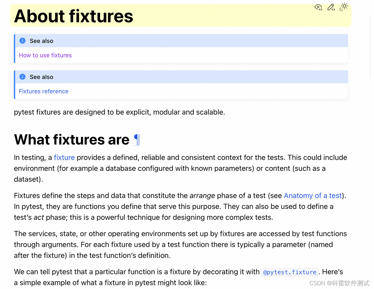 Pytest框架中fixture功能详解_pytest fixture作用-CSDN博客