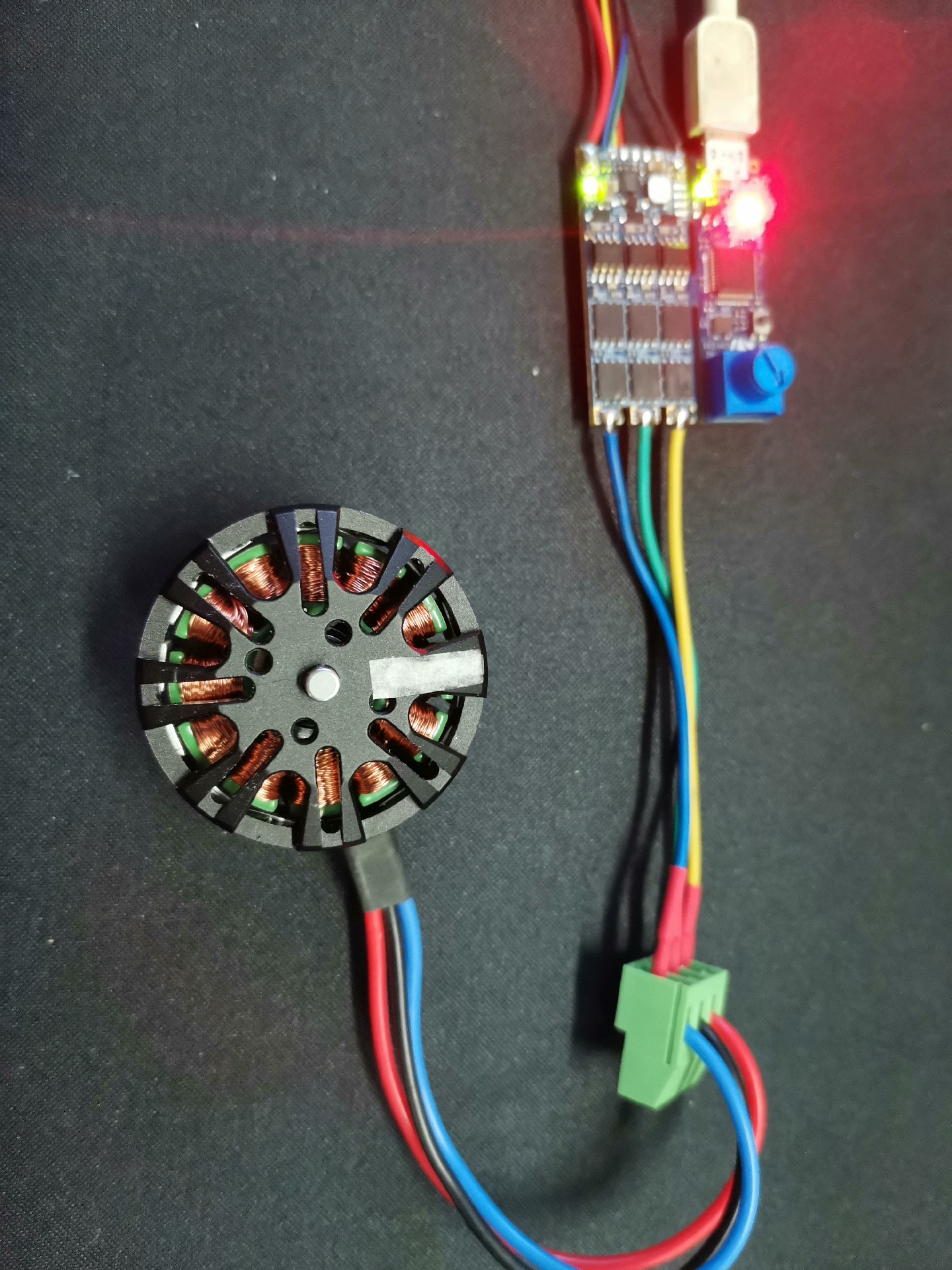 「stm32g431 foc线性磁链观测器——非vesc、非st电机库——实现直接零速闭环启动、电角度快速收敛、直接正反转控制、电位器转速控制」，stm32g431 foc线性磁链观测器驱动 ...