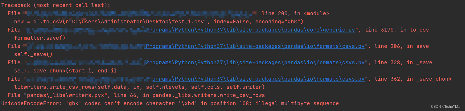 UnicodeEncodeError: ‘gbk‘ codec can‘t encode character ‘\xXX‘ in ...