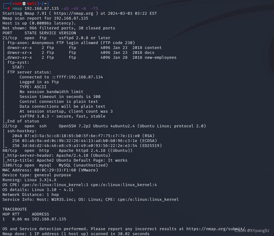 w1r3s靶场-nmap扫描与分析 ftp渗透 与 ssh提权_ftp sslv2-drown 渗透-CSDN博客