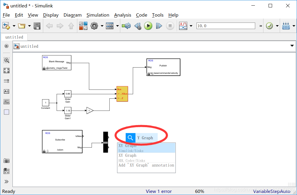 通过simulink连接ROS支持的机器人（翻译）_simulink ros gazebo-CSDN博客