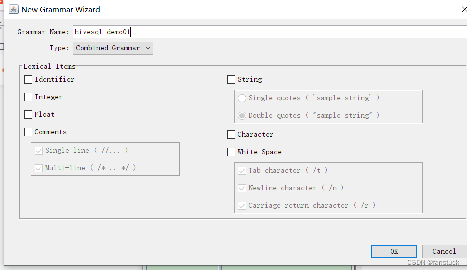 HiveSQL源码之语法词法编译文件解析一文详解_用apache antlr解析hivesql 查询语句中的from的表名-CSDN博客
