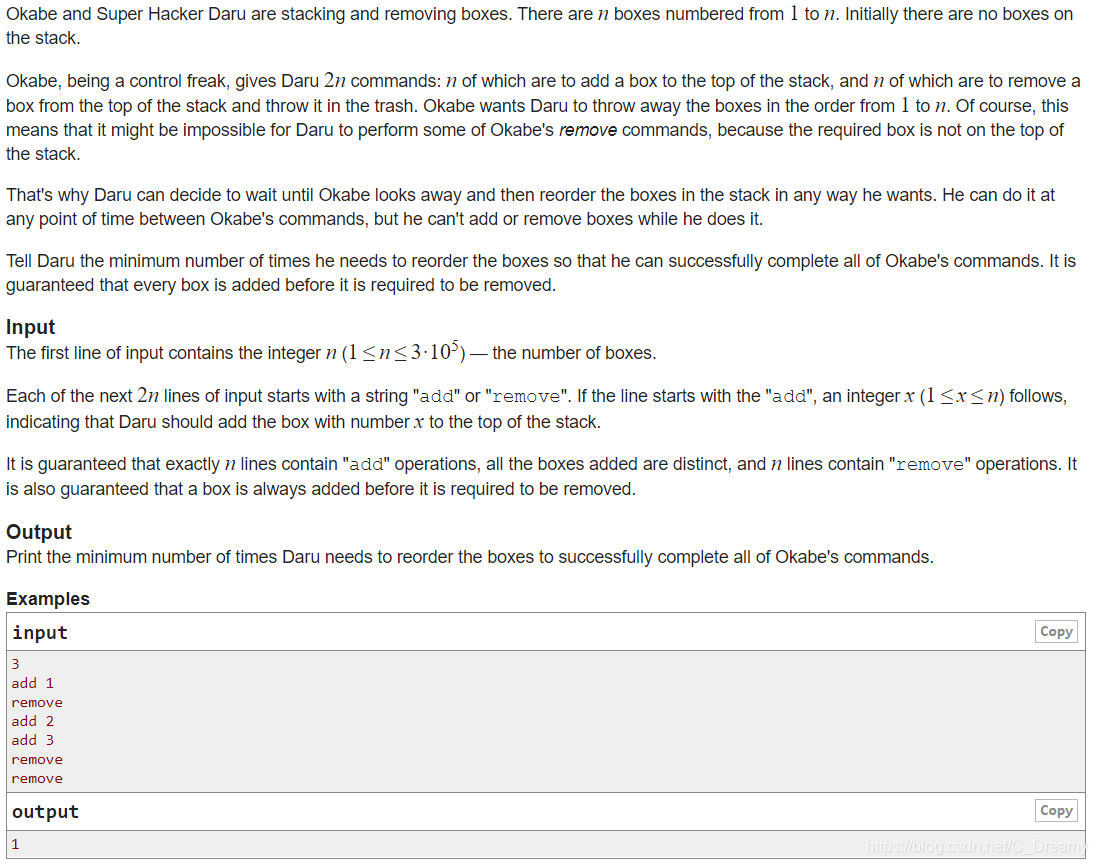 Codeforces Round #420 (Div. 2) C. Okabe and Boxes-CSDN博客