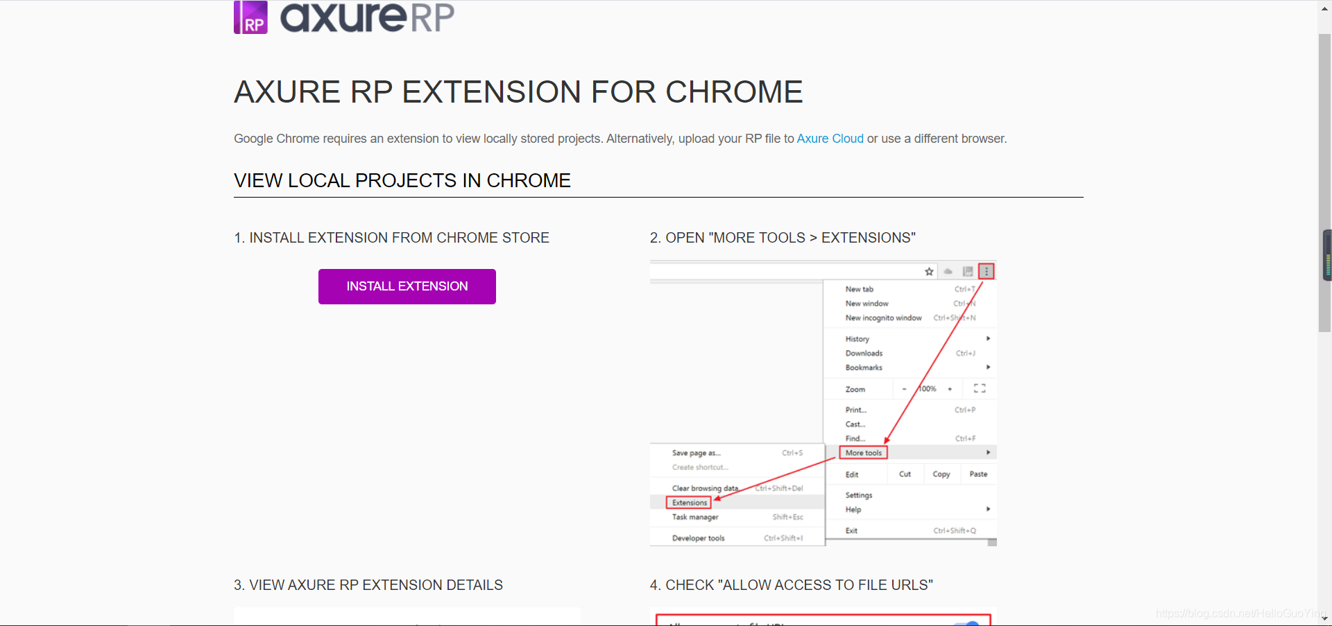 AXURE RP EXTENSION FOR CHROME：AXURE RP铬延展剂--谷歌工具插件使用配置（打开并成功预览本地.html文件）-CSDN博客