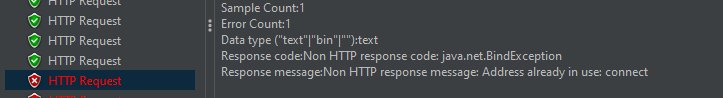 【JMeter】Non HTTP response message: Address already in use: connect-CSDN博客