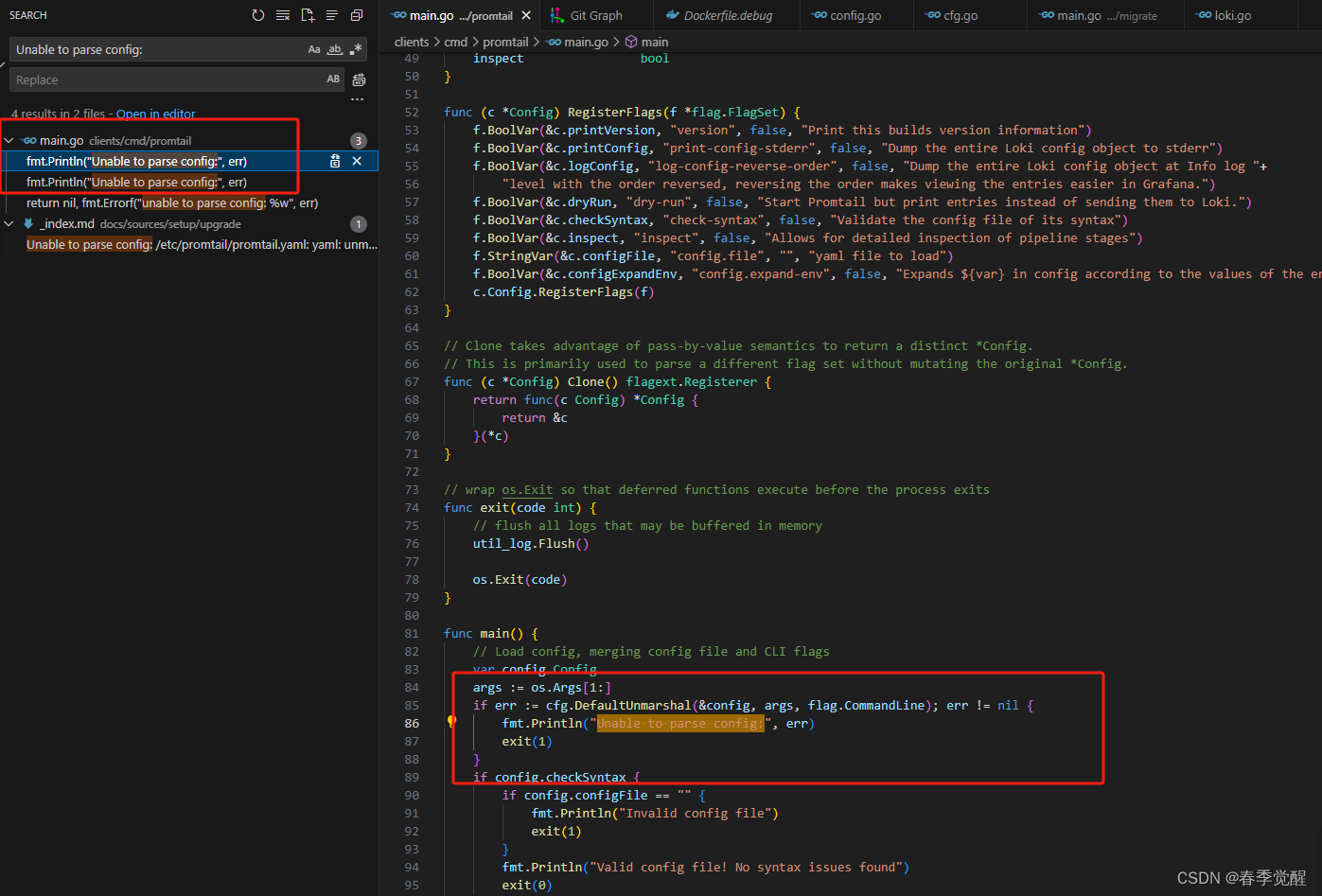 Unable to parse config: /etc/loki/loki.yaml: yaml: unmarshal errors:_fata[0000] parse config ...