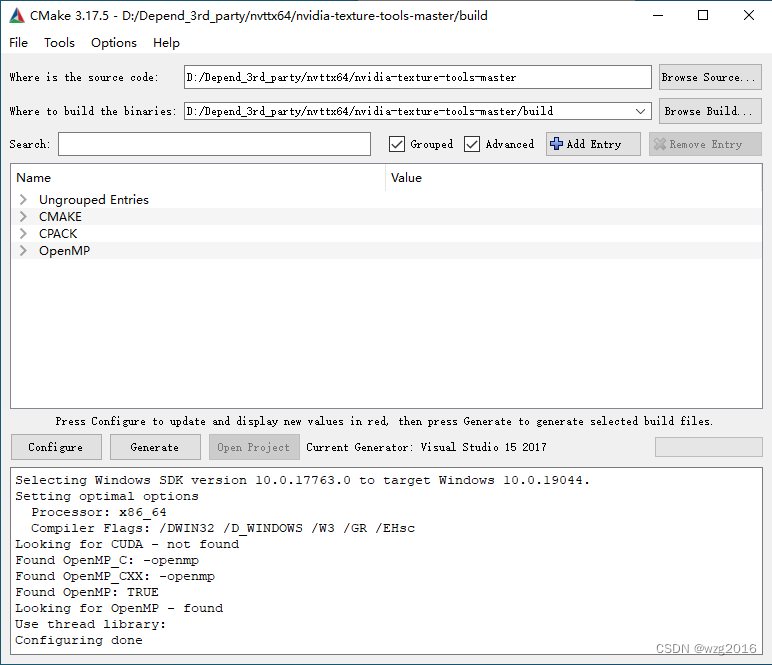 win10 + cmake3.17 编译 nvtt2.1.0-CSDN博客