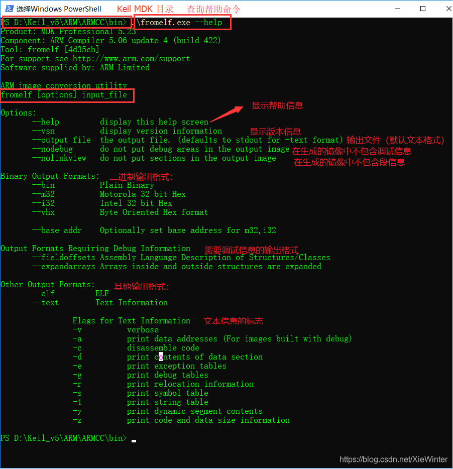 Keil MDK Fromelf.exe 的用法 及 bin 文件生成-CSDN博客