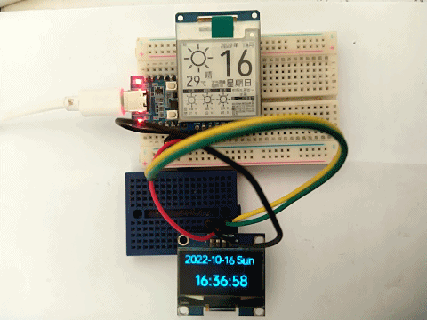 基于Lua框架下的合宙ESP32C3+1.5‘’Eink墨水屏天气时钟+OLED开源项目分享_luatos esp32c3 oled-CSDN博客