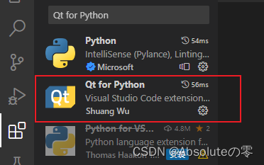 Python环境搭建(Python + Qt Quick + PySide2 + VScode)_vscode pyside2-CSDN博客