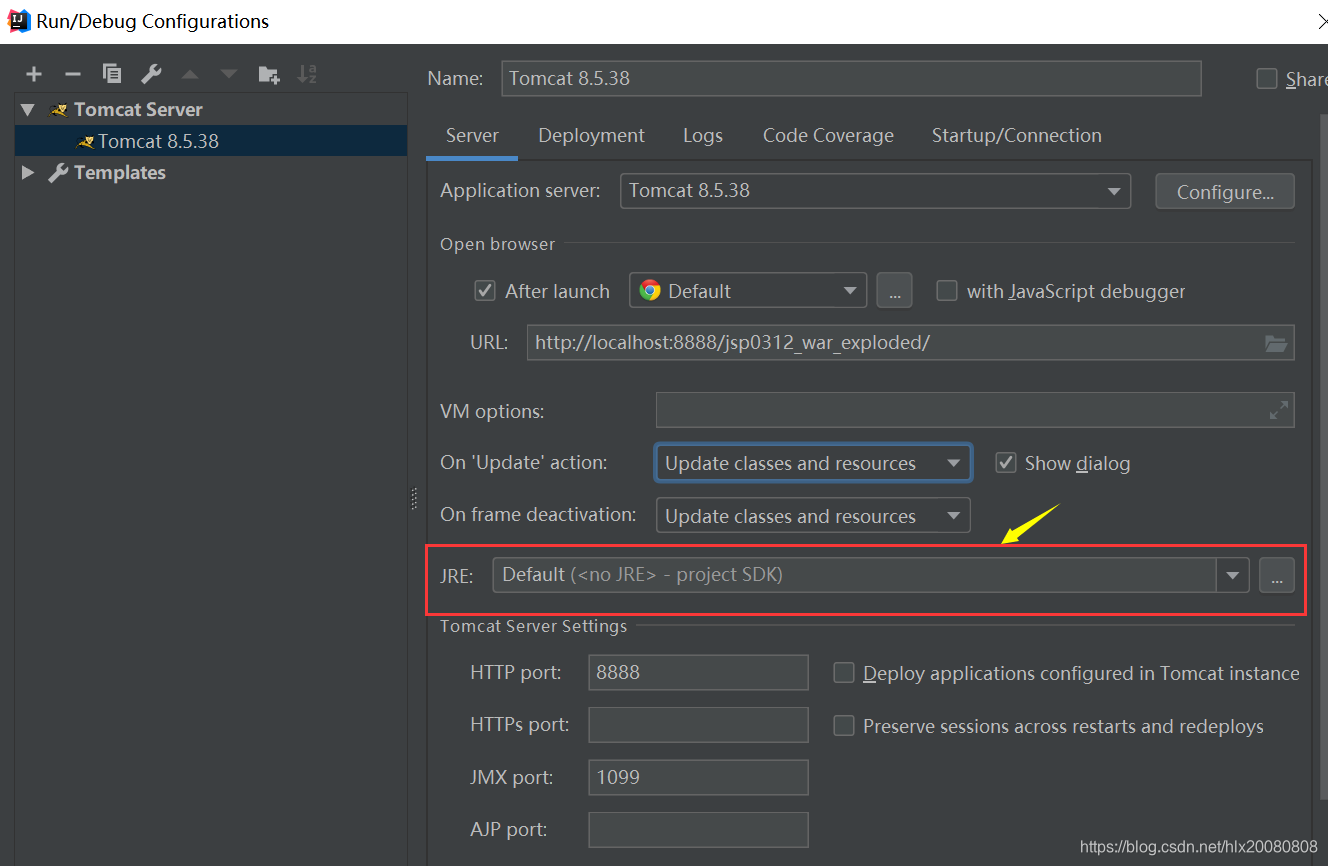 IntelliJ IDEA 运行Tomcat8时发生异常： Unable to ping server at localhost:1099_ideal请求地址异常-CSDN博客