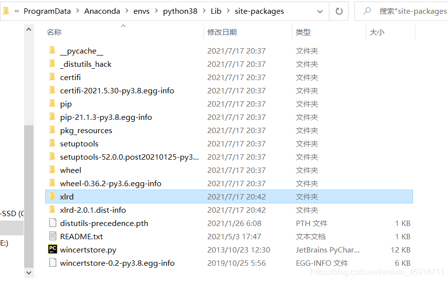 pyCharm使用Anaconda安装的Python.exe作为base interpreter，报错ImportError: No module named ‘xlrd‘ 解决办法 ...
