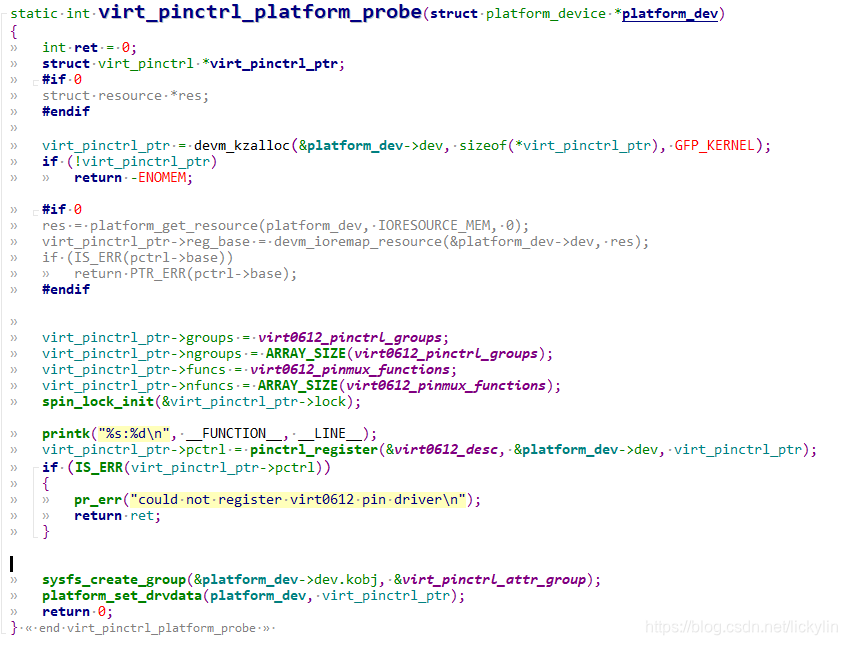 Linux pinctrl子系统分析之七---一个虚拟pinctrl dev驱动开发实例_linux pinctrl子系统实例分析-CSDN博客