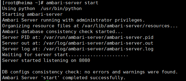打开ambari服务时出现报错： REASON: Ambari Server is already running.的解决办法_server already running-CSDN博客