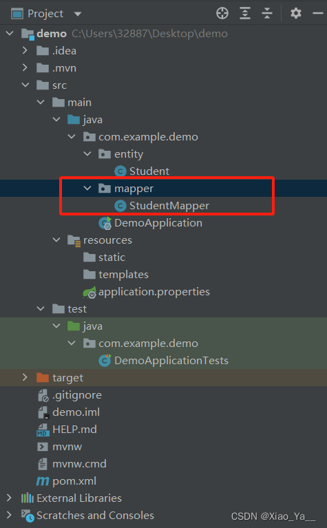 Springboot整合Mybatis的详细案例+图解+分析（一）_springboot+mybatis项目-CSDN博客