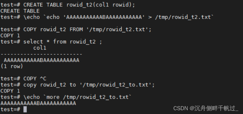 人大金仓 金仓数据库KingbaseES ROWID_kingbase rowid-CSDN博客
