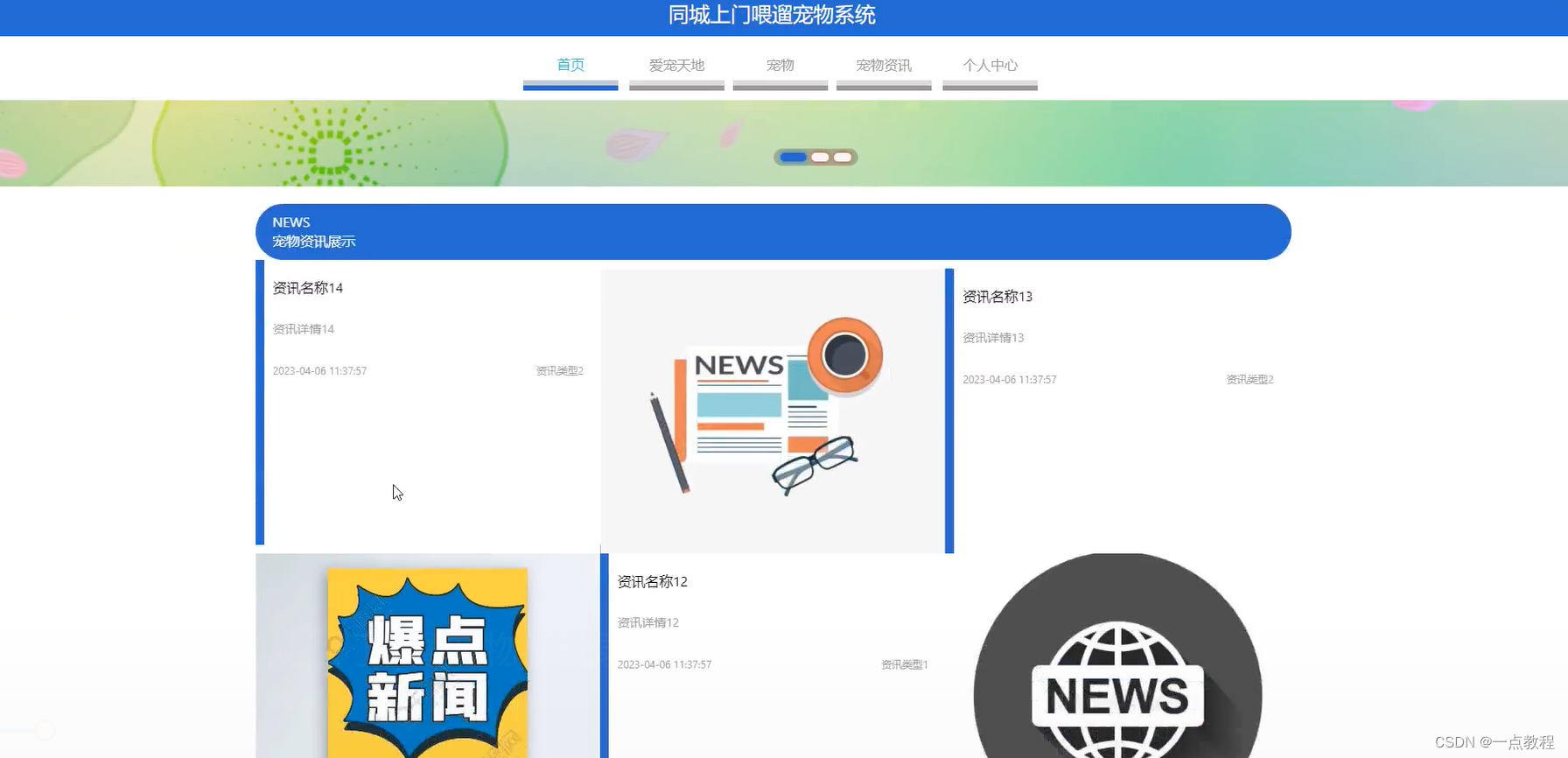 基于springboot同城上门喂遛宠物系统的设计与实现 Csdn博客
