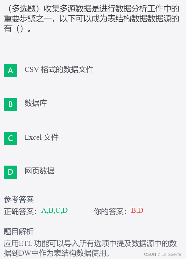 【易错题】第二章-表格结构数据与表结构数据 #CDA Level 1_cda一级第二章-CSDN博客