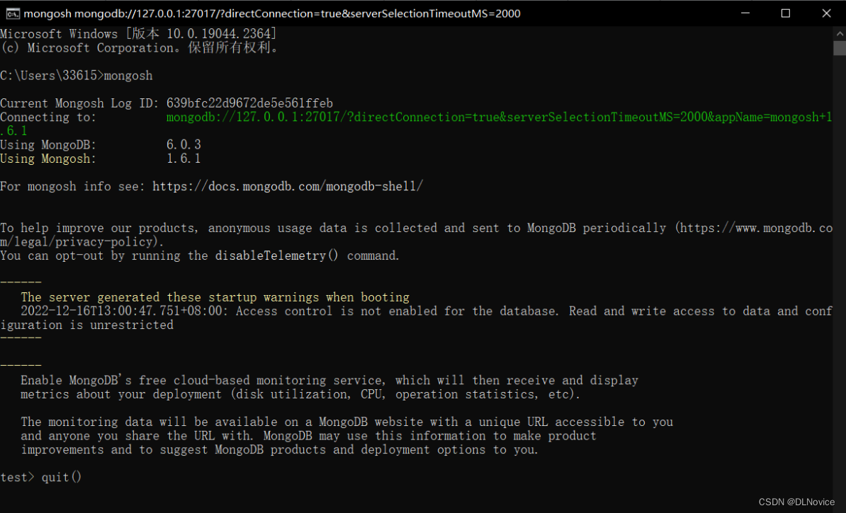 Windows 下 MongoDB 6 详细安装指北_mongodb 6安装配置-CSDN博客