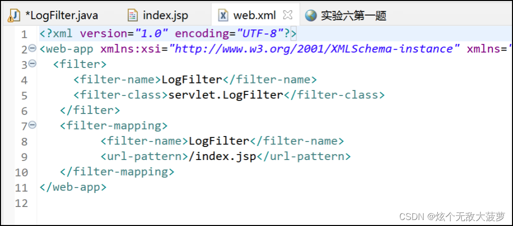 Java 实验六 Filter过滤器1 基于过滤器的用户权限控制。 2 编写过滤器实现只允许客户端ip地址是17211 Csdn博客