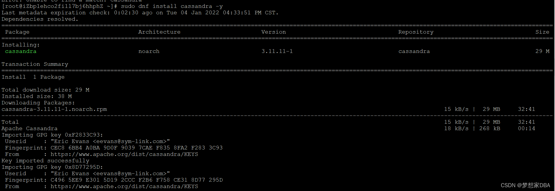 How to Install Apache Cassandra on CentOS 8_is not a native service, redirecting to systemd-sy ...