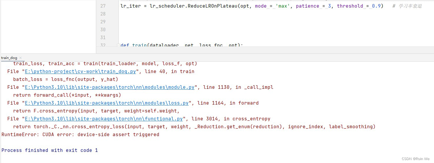 Assertion `t ＞= 0 && t ＜ n_classes` failed.报错解决办法_assertion 't>=0-CSDN博客