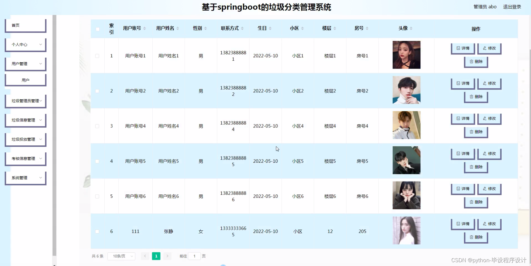 Springbootjavaphpnodepython基于的垃圾分类管理系统【计算机毕设】 Csdn博客 