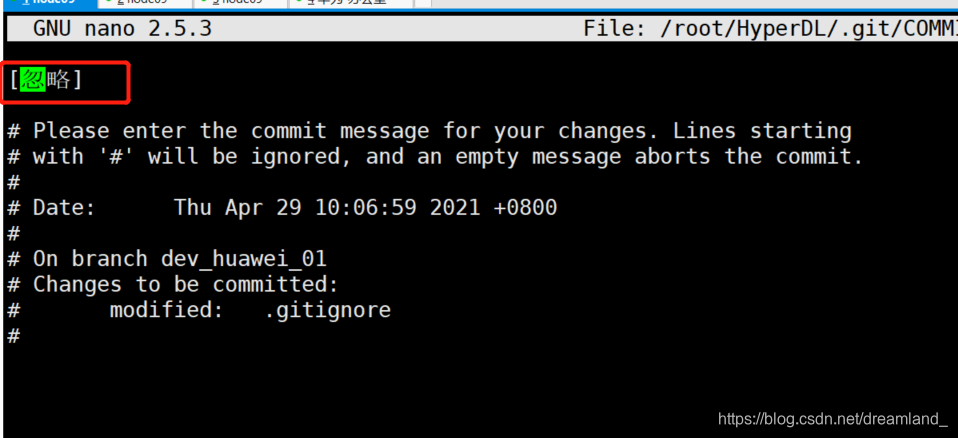 git 修改commit以及退出nano_git commit nano-CSDN博客