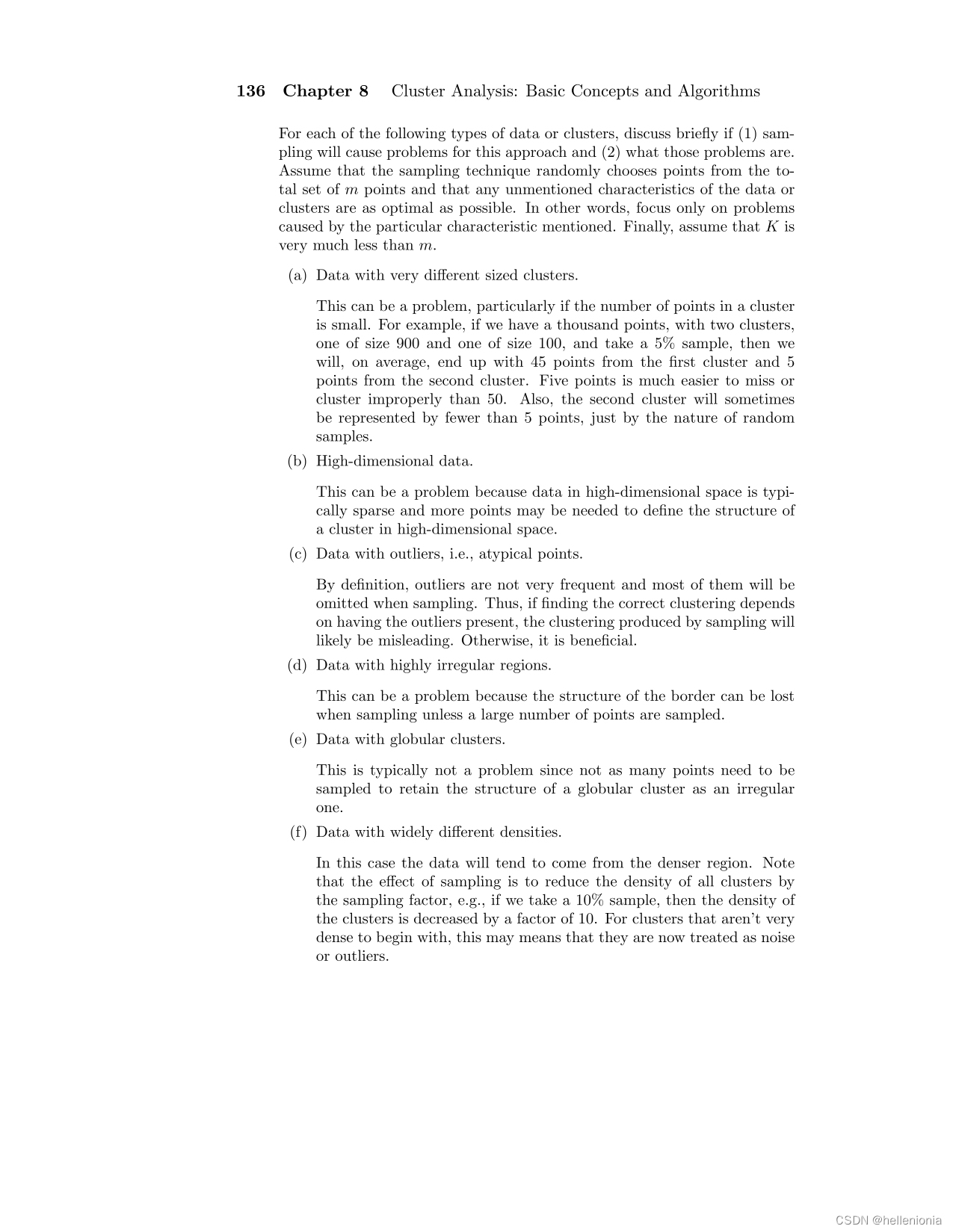 【数据挖掘导论课后习题答案】第8章 Cluster Analysis Basic Concepts And Algorithms(含英文原版)数据挖掘导论第八章课后答案 Csdn博客