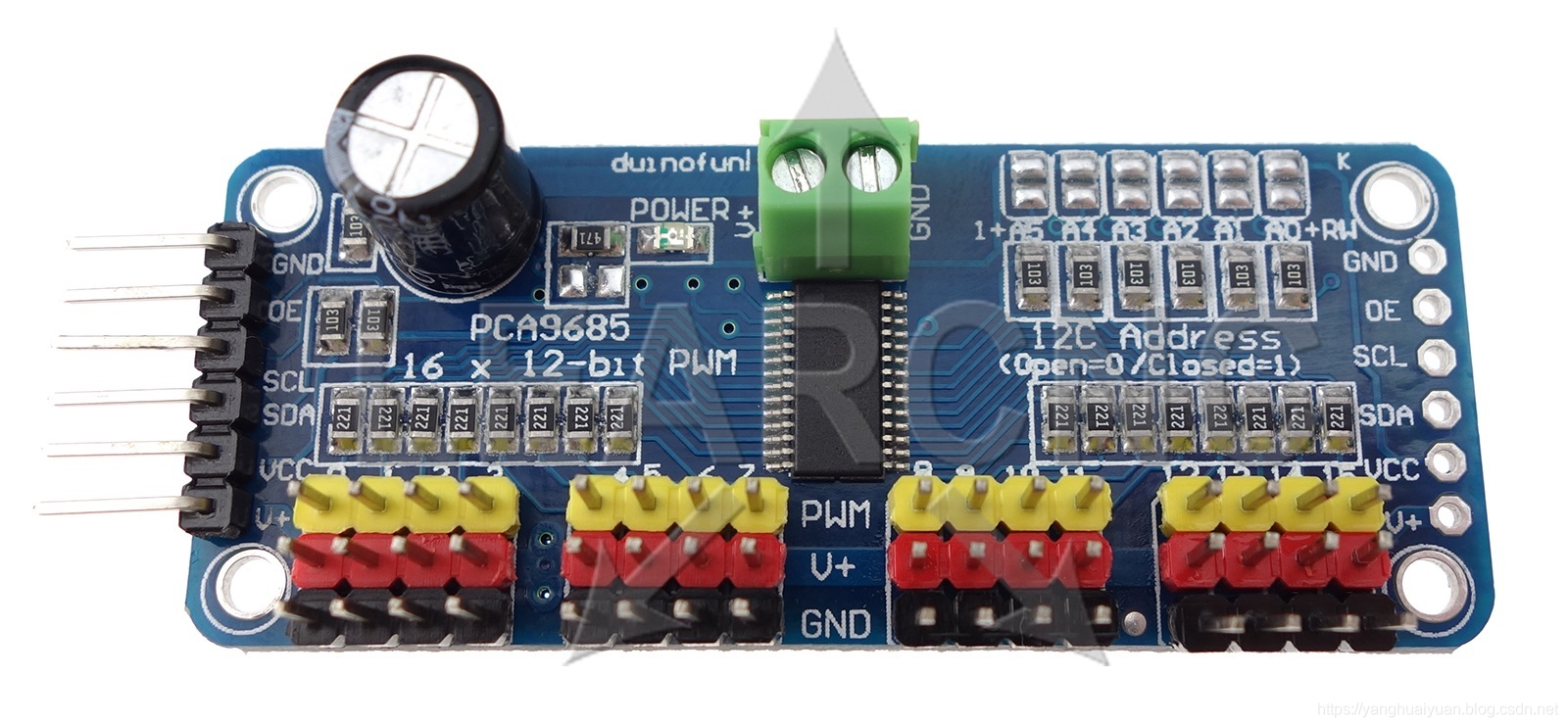 arduino（3）：使用ESP8266的 I2C接口，加上PCA9685 芯片控制舵机进行旋转_esp8266 i2c-CSDN博客