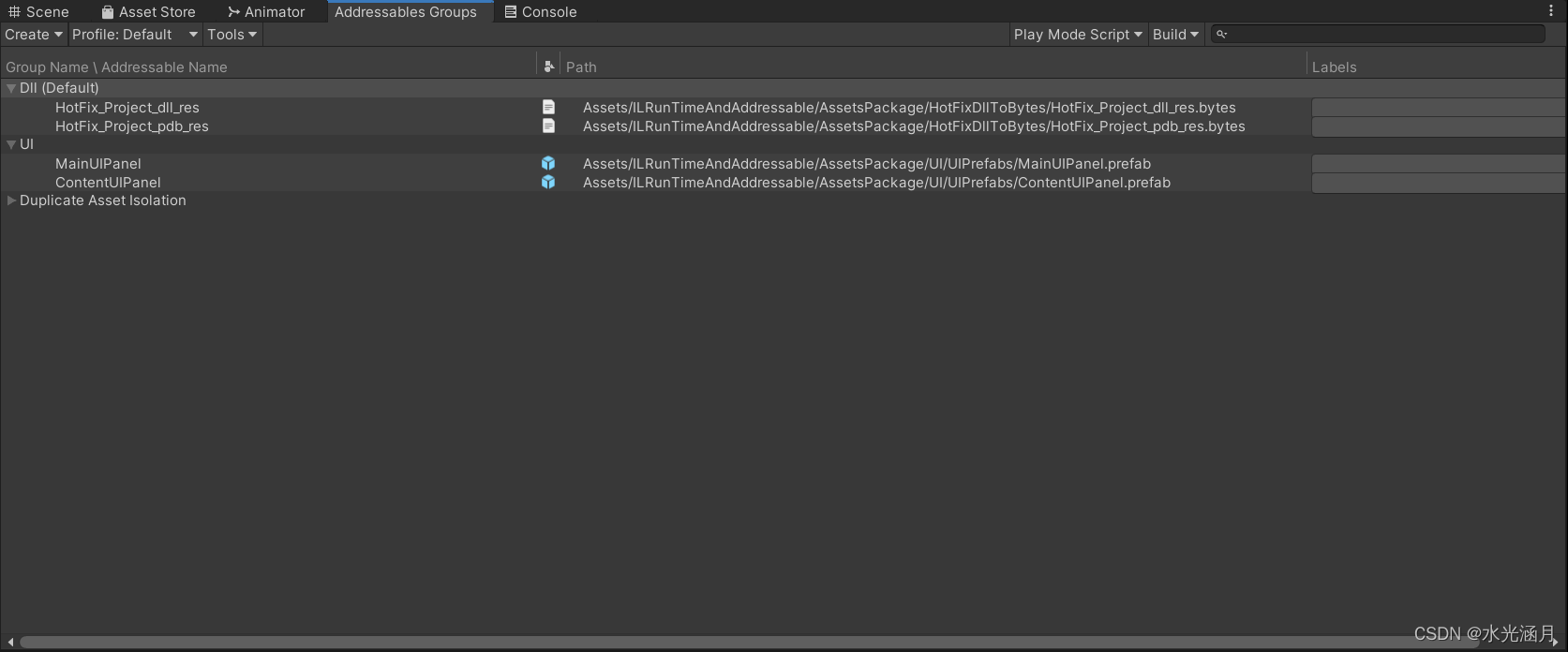 Unity通过Addressable + ILRuntime 实现代码和资产的热更新（案例+图文详情+源码）_unity runtime 资产系统-CSDN博客