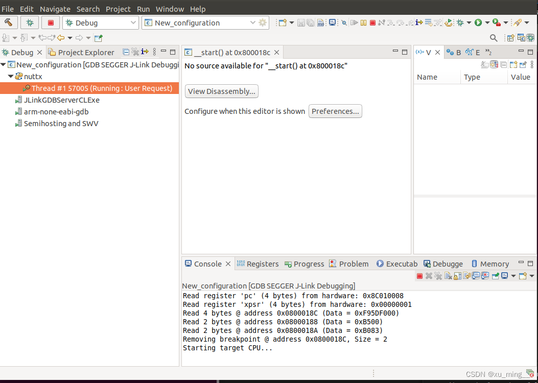解决nuttx中使用eclipse调试stm32时找不到__start问题_nuttx eclipse-CSDN博客