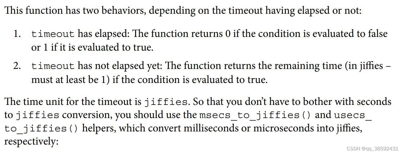 Linux设备驱动--等待队列（一）_mastering linux device driver development-CSDN博客