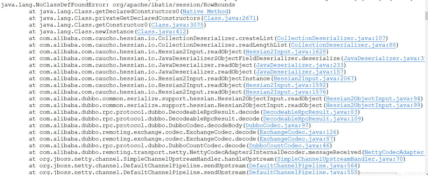 【项目报错】e3项目查询商品列表，出现java.lang.NoClassDefFoundError:org/apache/ibatis/session/RowBounds错误？_无法访问org ...