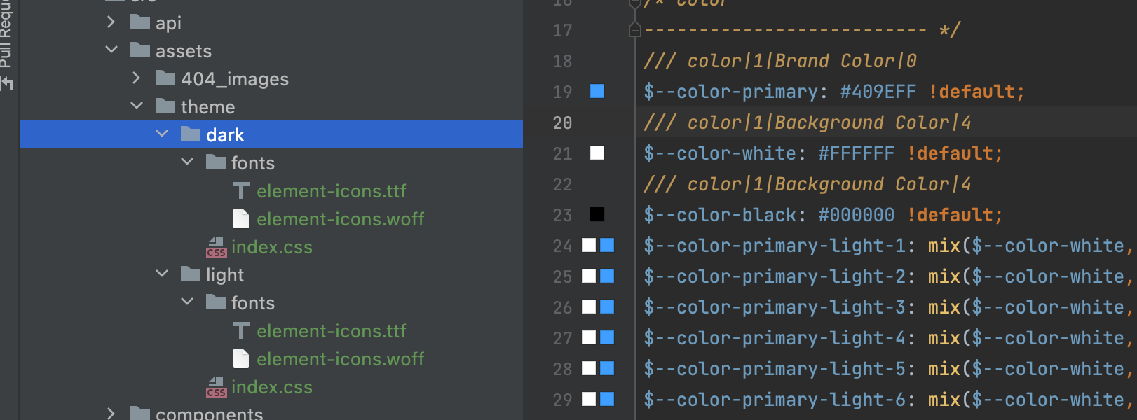 18. Vue-element-template白天黑夜模式动态切换_elementui 深夜模式切换-CSDN博客